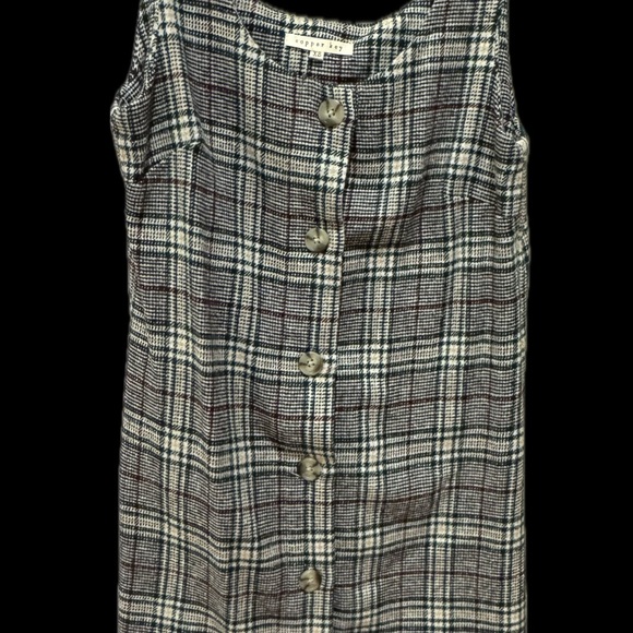 Copper Key | Dresses | Copper Key Plaid Midi Dress Black And White ...